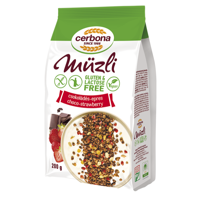 Musli çokollatë me dredhëza Pa Gluten, 200g – DYQANI BIO
