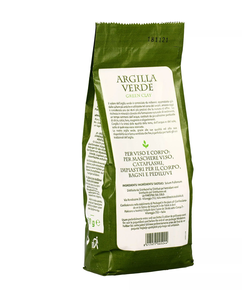 Argjilë e gjelbërt e ventiluar, 500g – DYQANI BIO