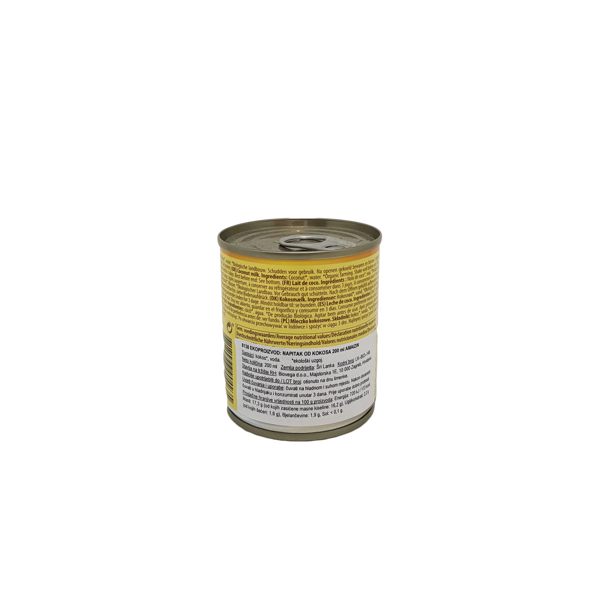 Qumësht kokosi, 200ml – DYQANI BIO